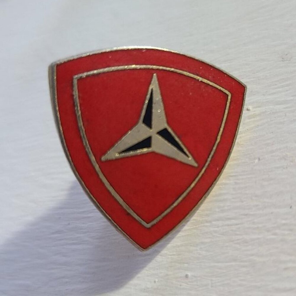 Usmc Third 3rd Infantry Vintage Lapel Pin Tie Tack - Gem